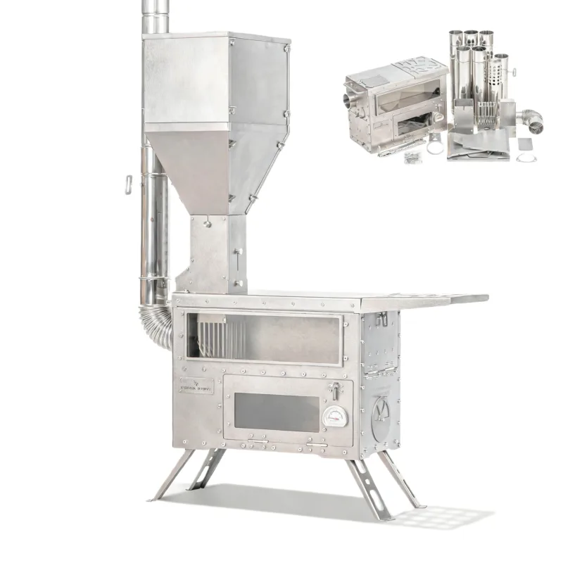 GREEN STOVE Hori 5 Max Pellet Hot Tent Stove Multi-Functional Outdoor ...